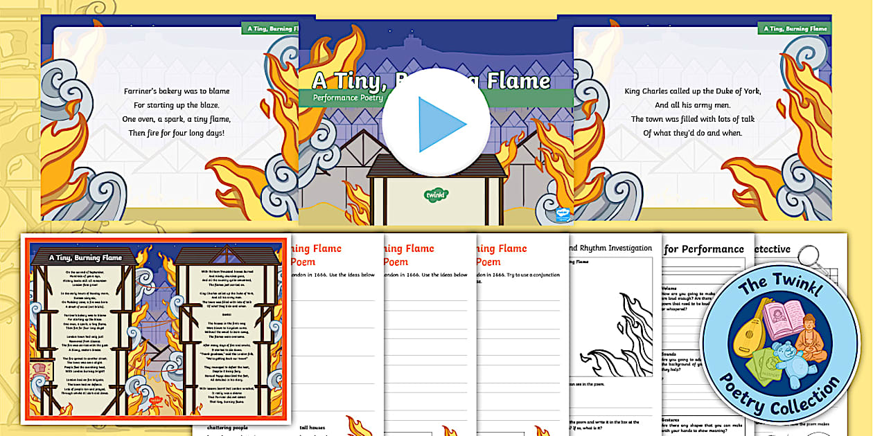 'A Tiny, Burning Flame' – Great Fire of London Rhyming Poem